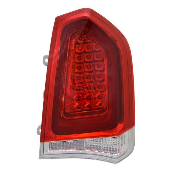 商品名:  For Chrysler 300 2015-2023 Tail Light Passenger Side | Red and Clear Lens | Chrome Interior | CAPA | Replacement F...