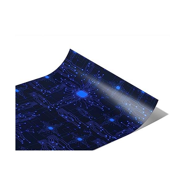 商品名: Rwrap Circuit Board Technology Mind's Eye マットビニールフィルムラップ 59インチ x 1フィート アプリケーションカード付き ビニール 車両 カーフィルム シートロール Rwraps C...