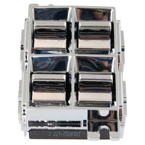 商品名: パワーウィンドウスイッチ 4ボタン 10プロングクローム ビュイックキャデラックシボレーオールズモビル対応 TRQ Power Window Switch 4 Button 10 Prong Chrome Compatible w...