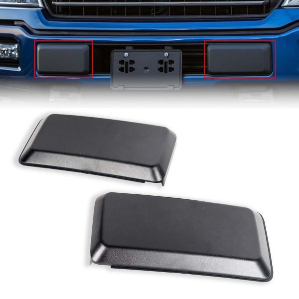 商品名:  KARPAL 2 Pcs Front Bumper Guard Compatible with 2018 2019 2020 Ford F-150 Insert Pad Cap JL3Z-17E810-AB JL3Z-17E81...