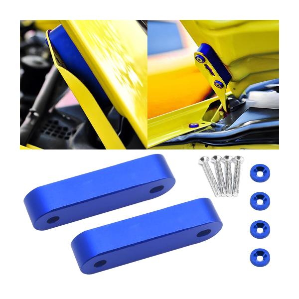 商品名:  zipelo Car Hood Spacer Riser Kit, Aluminum Alloy Front Hood Vent Spacer Modification Kit, Car Hood Vent Spacer Ris...