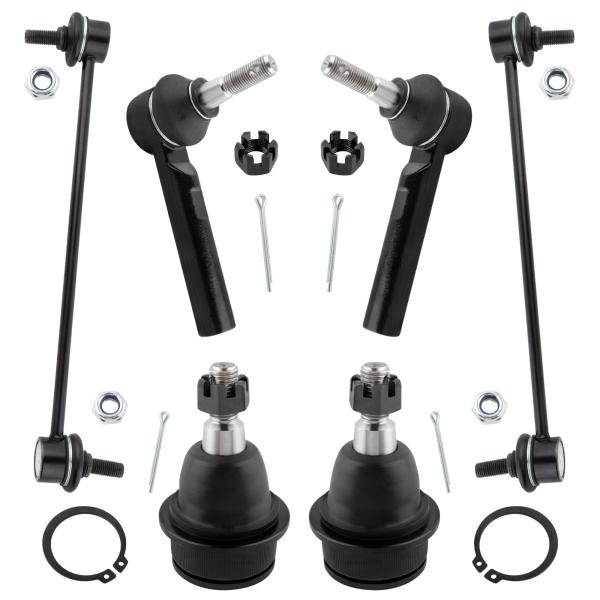 商品名: BOXI フロント下部ボールジョイント タイロッド スウェイバー BXM600080031-6用 BOXI 6pcs Front Outer Tie Rods Sway Bars Lower Ball Joints Fit for...