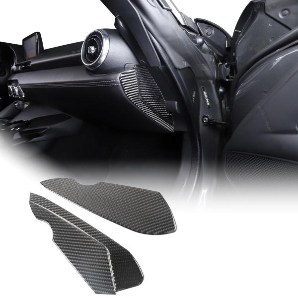 商品名:  Soft Carbon Fiber Interior Door Panel Trim Anti Kick Sticker for Mazda MX-5 ND 2015-2023 Car Door Anti-Impact Buff...