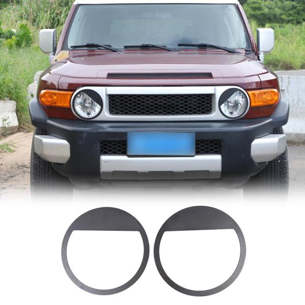 商品名:  Fgtagtal Front Headlight Panel Trim Compatible with Toyota FJ Cruiser 2007-2021, Front Light Headlight Cover Angry...
