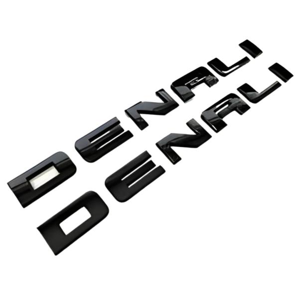 商品名:  Denali 2-PC Black Nameplate Emblem HD Badge for GMC Yukon &amp; Sierra 2007-2020 Models - Genuine Replacement Embl...