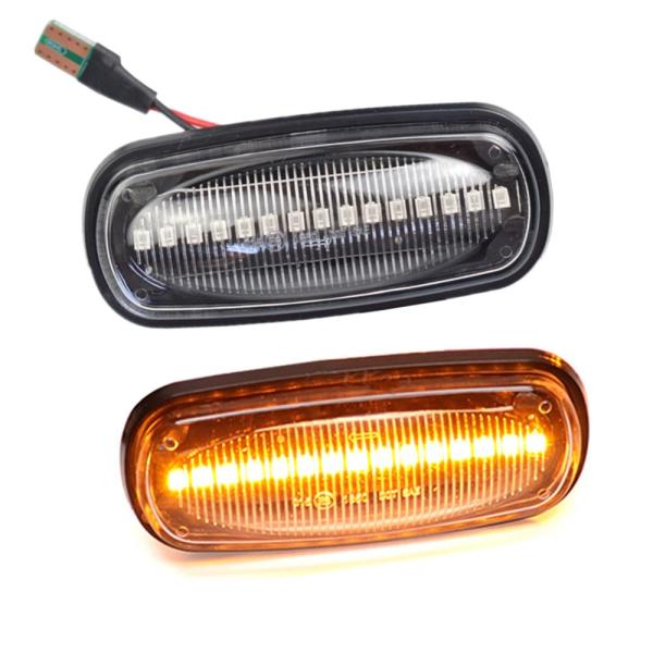 商品名:  Kakulkomen Led Front Fender Side Marker Light Turn Signal Lamp Compatible with L-and R-over Discovery 2 1999-2004 ...