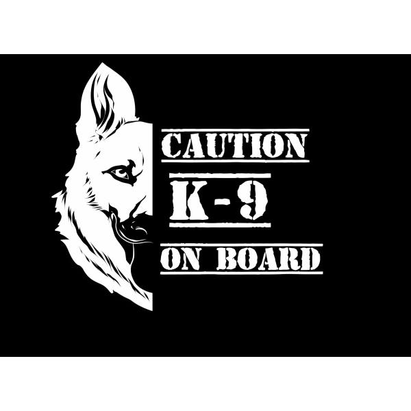 商品名: Caution K9 On Board Guard 警察 犬 警察 窓 ノートパソコン ビニール 装飾 ステッカー ミラー 壁 バンパー デカール 7インチ Caution K9 On Board Guard Police Dog...