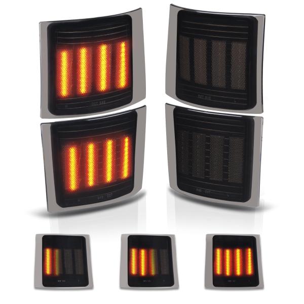 商品名: Gempro シーケンシャル アンバー LED コーナーサイドマーカー ウィンカーライト シボレー C/K 1500 2500 3500 1994-1998 C10 ピックアップトラック シルバラード サバーバン タホ フロントグ...