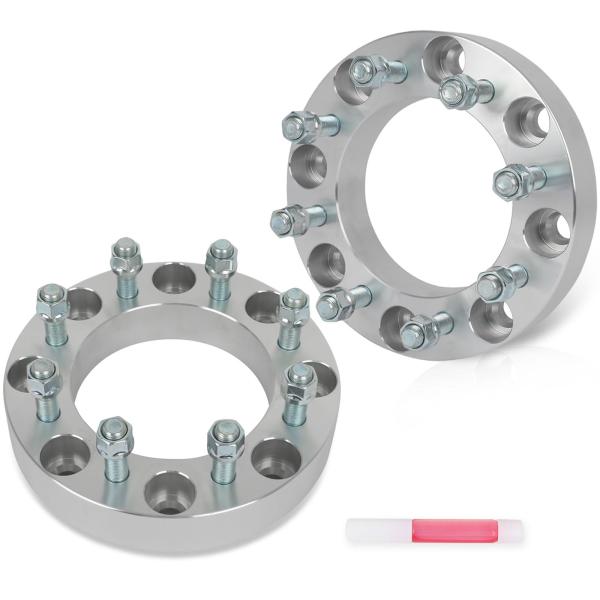 商品名:  SCITOO 2Pcs 1.5 inch Wheel Adapters 8x180 to 8x6.5 with Studs 14x1.5 Bore 130mm Compatible with for GMC Sierra 350...