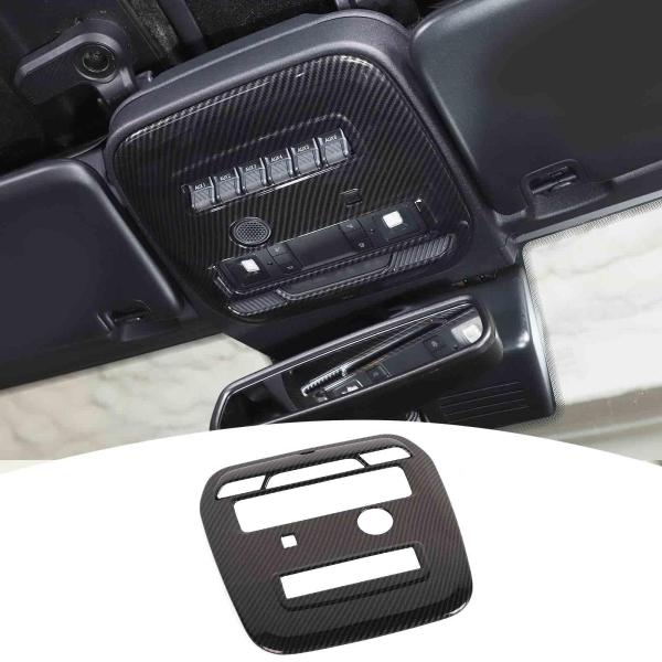 商品名: PDKLIN for Bronco フロントリーディングライトパネルトリムカバー インテリアアクセサリー 2021 2022 2023 フォード ブロンコ 2ドア 4ドア(カーボンファイバー) PDKLIN for Bronco ...