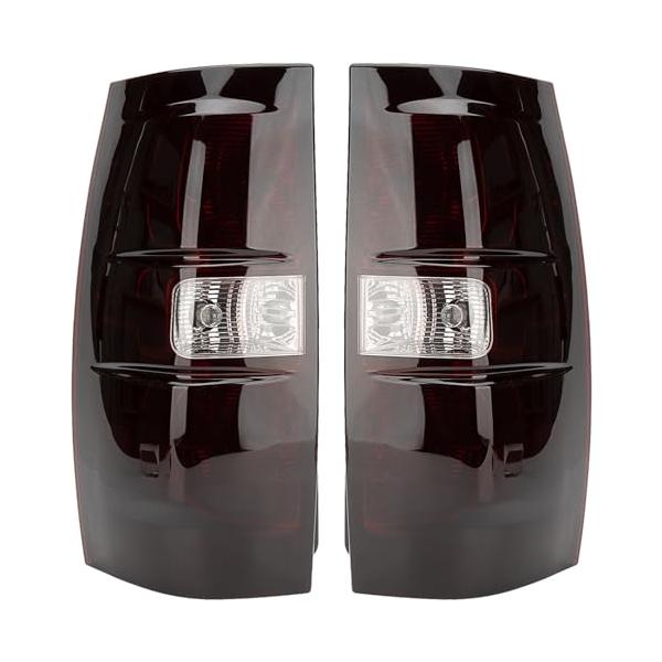 商品名:  Tail Light Assembly Compatible With 2007-2014 Chevy Tahoe/Suburban Driver and Passenger Side Smoke Red Rear Brake ...