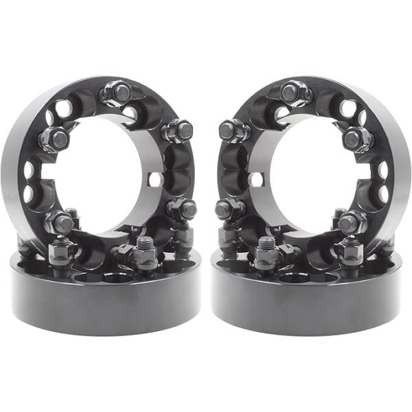 商品名: ホイールアクセサリーパーツ 4個 デュアルドリルホイールスペーサー 6x5.50 6x135mm 1.75インチ 厚さ 108mm ハブ M14x1.5 14x1.5 スレッドスタッド フォード F-150 ホイール シボレーとG...