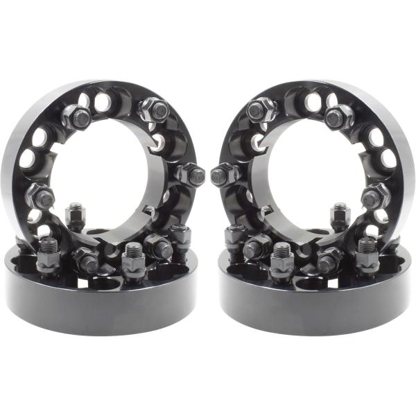 商品名: ホイールアクセサリーパーツ 4個 デュアルドリルホイールスペーサー 6x5.50 6x135mm 1.50インチ 厚さ 108mm ハブ M14x1.5 14x1.5 スレッドスタッド フォード F-150 ホイールからシボレーと...