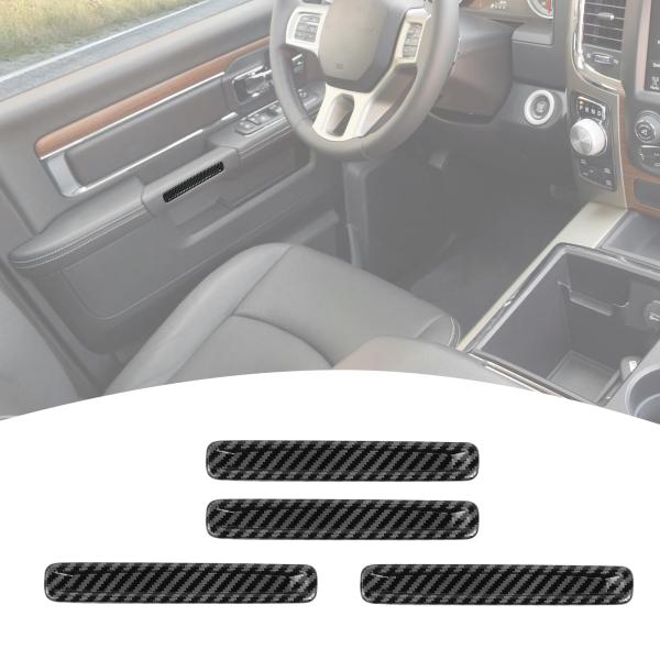 商品名:  PDKLIN for RAM TRX Inner Door Handle Cover Trim Panel for Dodge RAM TRX 2018-2023 Carbon Fiber Interior Accessorie...