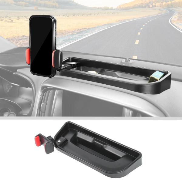 商品名: JWWY 携帯電話ホルダー ストレージ付き 携帯電話ダッシュマルチマウント 2014-2023+Chevy Colorado、2014-2022 GMC-Canyonアクセサリー ブラック JWWY Phone Holder wi...