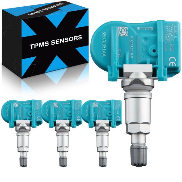商品名: YZHIDIANF 事前にプログラムされたタイヤ空気圧センサー:-ジープラングラー2007-2012 グランドチェロキー 2005-2007 コンパスパトリオット用:-ダッジキャラバン充電器:-クライスラー200 300 315M...