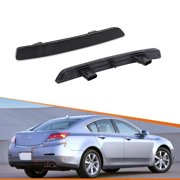 商品名: Adiil スモークレンズ リアバンパーバー リフレクターライトキット 2012 2013 2014 アキュラ TL用 ADIIL 2PCS Smoked Lens Rear Bumper Bar Reflector Light ...