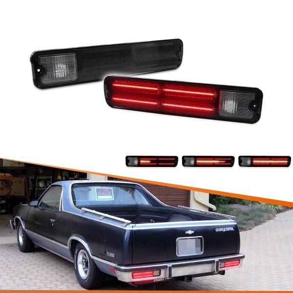 商品名:  ADIIL 2PCS Rear Tail Light Smoked Lens 3-in-1 LED Tailamps Sequential Turn Signal Lights For 1979-1987 Chevrolet E...
