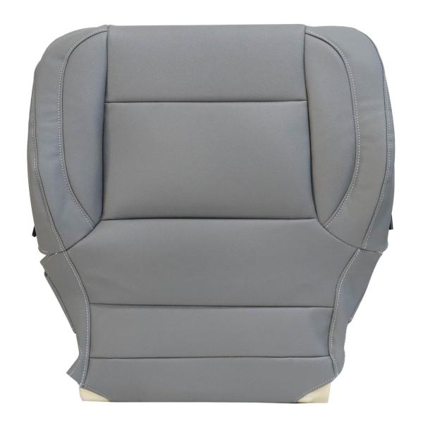 商品名:  NLQR Driver or Passenger Side Bottom Replacement Non-Perforated Leather Seat Cover Gray#H3C H2V or H2S Compatible ...
