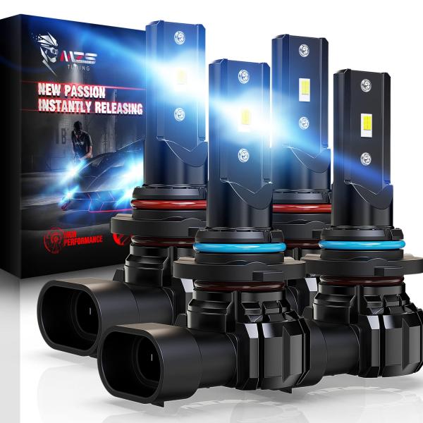 商品名:  MZS 9005 9006 Bulbs Combo, 300% Brighter HB3 HB4 Fog Lights, Instant-Plug in 6500K Xenon White 9005 9006 Light Bul...