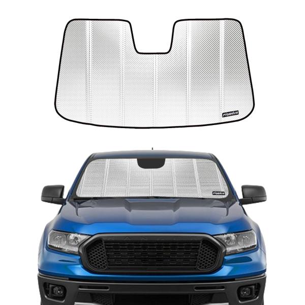 商品名:  Windshield Sun Shade for Ford Ranger 2019-2023. Reflective Aluminum Film Front Window Sunshade Bブランド: Pigenius商品サイ...