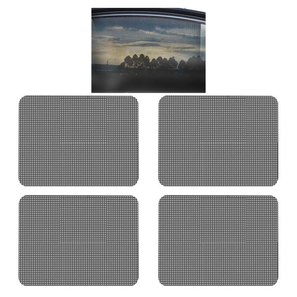 商品名: 4ピース カーサイドウィンドウ サンシェード フィルムフロントガラスカバー カーウィンドウ サンシェード ステッカー 車の静電気吸着フィルムステッカー 再利用可能 洗濯可能 サンシェード ほとんどの車 バン SUV用 4Pcs C...