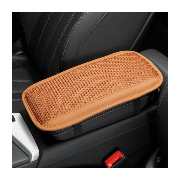 商品名: Bittwee カーセンターコンソールクッションカバー 自動アームレスト収納ボックス マット レザーアームレストシートボックスカバープロテクター ユニバーサルセンターコンソールアームレストカバー ほとんどの車にインテリア保護 (ブ...