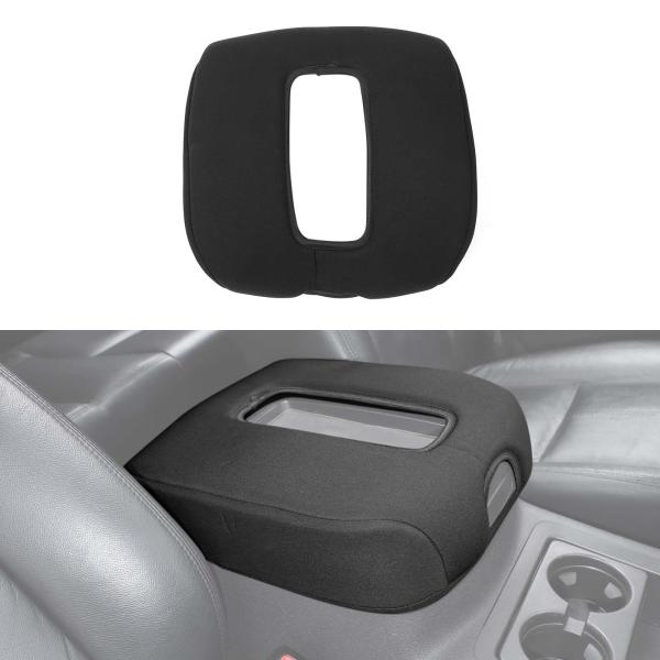 商品名: Hoolcar アームレストパッドカバー センターコンソール蓋カバー シボレー アバランチ シルバラード サバーバン タホ &amp; GMC Yukon 2007-2013対応 インテリア コンソール 交換用アクセサリー、ブラッ...