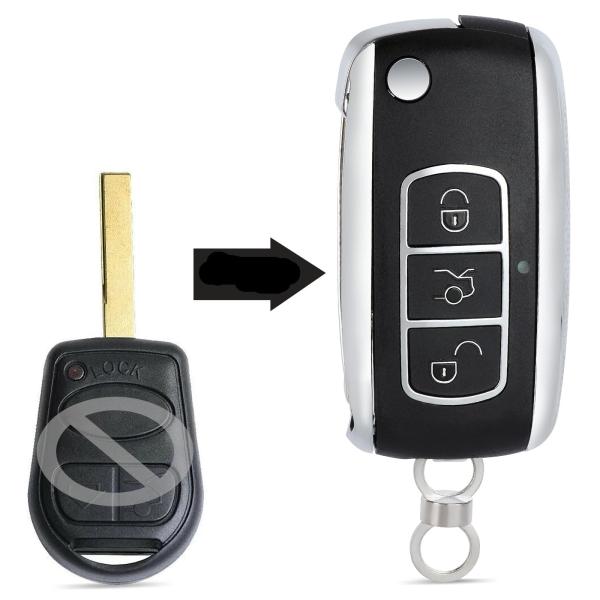 商品名: Yewong 改良フリップカーキーフォブ キーレスエントリーリモコン ランドローバー レンジローバー スポーツ 2002-2006 315MHz FCCID:LX8FZV ID44 3ボタン Yewong Modified Fli...