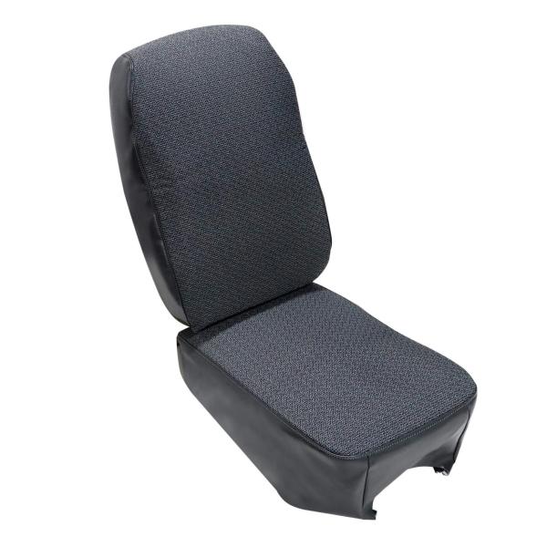 商品名: NLQR ミドルジャンプシートカバー 交換用ボトムとバッククロス &amp; レザーグレー #69C シボレーシルバラード GMC シエラ 1999-2007に対応 NLQR Middle Jump Seat Cover Repl...