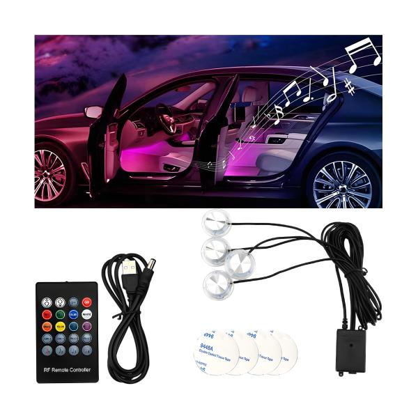 商品名:  Bittwee 5 in 1 Car Interior LED Light, Super Bright Self-Adhesive Automotive Ambient Neon Light Kit with USB Port ...
