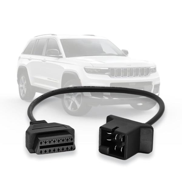 商品名: AMHTDOL OBD1 - OBD2アダプター Chrysler 6ピンから16ピン診断ケーブル ジープ/ダッジ/クライスラー車対応 6ピンコネクタ OBD2スキャナー/コードリーダーに対応 AMHTDOL OBD1 to OB...