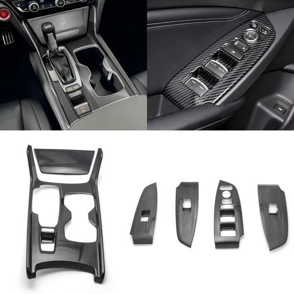 商品名:  x xotic tech Interior Console Gear Shift Frame Cigarette Lighter Window Lift Door Lock Switch Panel Cover Trim, Ca...