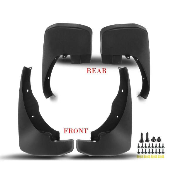 商品名:  WOLWGTU 4pcs Mudfaps Splash Guards Quarter Panels Front Rear Side for Nissan for Frontier 2005-2016 Black 4pcs Pic...