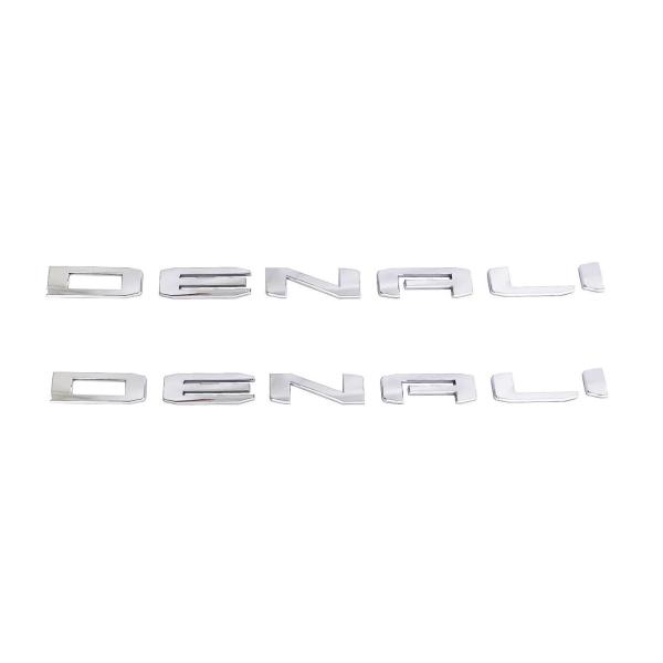 商品名:  Generic 2Pc Denali Emblem Badge for 2019-2024 Sierra and Yukon Letters Emblems Chrome - Door Tailgate 1500 HD, 250...