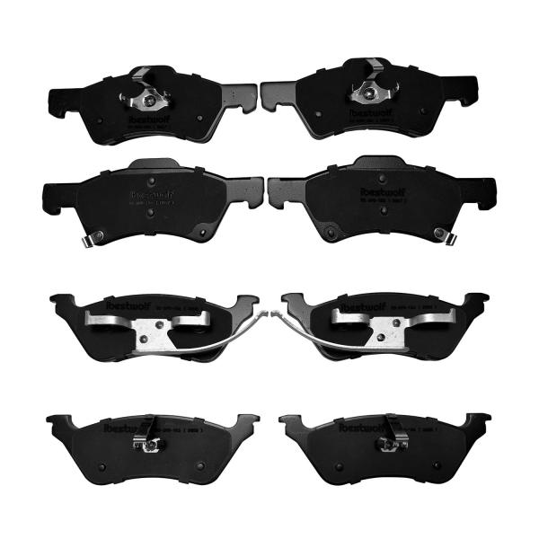 商品名:  IBESTWOLF Front and Rear Ceramic Brake Pads for 2001-2007 Chrysler Town &amp; Country Dodge Grand Caravan, Disc Br...