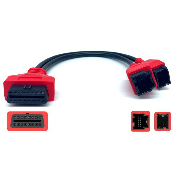 商品名: JUTA OBD2アダプターは、クライスラー12+8プログラミングケーブルコネクタ、バイパスゲートウェイプロトコルケーブルに適合します。 JUTA OBD2 Adapter Fit for Chrysler 12+8 Progra...