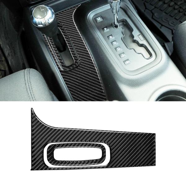 商品名: RUIANTE カーボンファイバーセンターコンソール対応 4WD ギアシフターパネルカバー トリム 自動車内装アクセサリー Jeep Wrangle JK JKU 2011 2012 2013 2014 2015 2016 201...