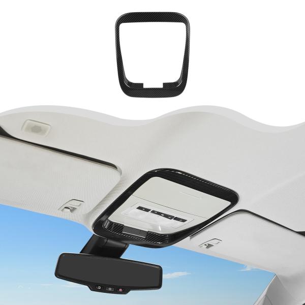 商品名: HTHE フロントルーフリーディングライトパネルカバー 2011-2024 シボレーコロラド&amp;シボレーコロラド、トップリーディングライトランプパネルカバーアクセサリー(カーボンファイバー) HTHE Front Roof ...