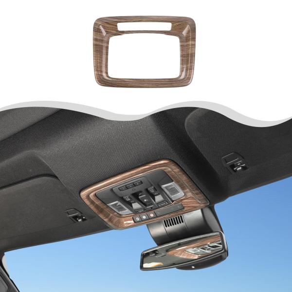 商品名: HTHE フロントルーフ リーディングライトパネルカバー シボレーシルバラード/GMC-Sierra 2019-2024+用(木製) HTHE Front Roof Reading Light Panel Cover Fit fo...