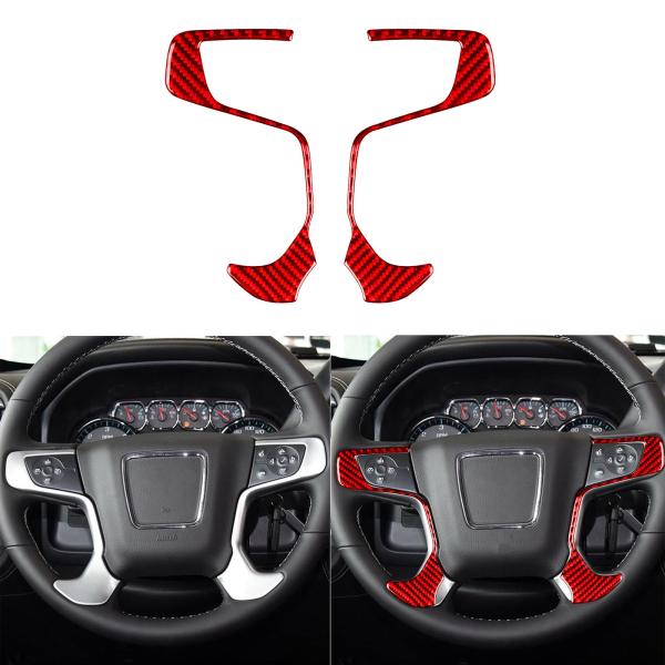 商品名: ジェネリック リアル プレミアム カーボンファイバー GMC シエラ 1500 2014 2015 2016 2017 2018 カーステアリングホイール トリム ダッシュボード デカール ステッカー デコレーション 自動車インテ...