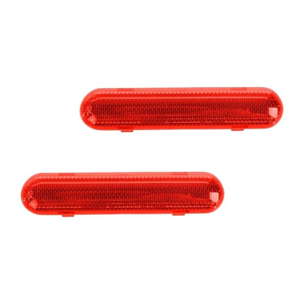 商品名:  Eohfsxk Door Panel Reflector Red Front Driver &amp; Passenger Side 2pcs Set Courtesy Lens for GMC, for Chevy, for ...
