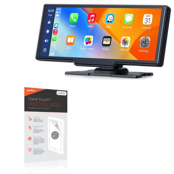 商品名:  BoxWave Screen Protector Compatible with Volam Carplay Screen Portable Car Stereo (9.26 in) - ClearTouch Anti-Glar...