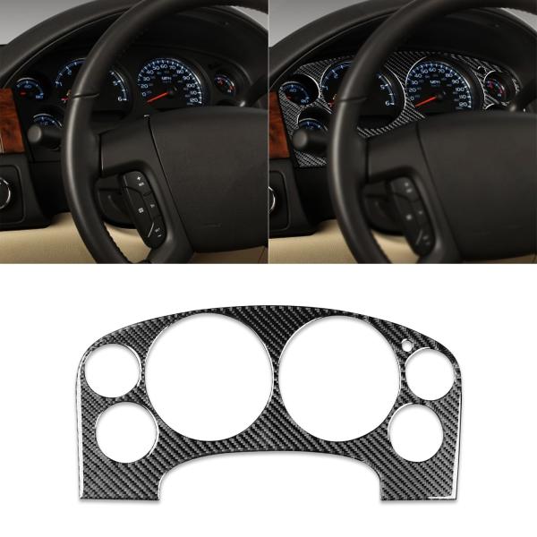 商品名:  Real Premium Carbon Fiber Compatible with Chevrolet Avalanche Silverado LTZ/GMC Sierra SLT 2007-2013 Car Speedomet...