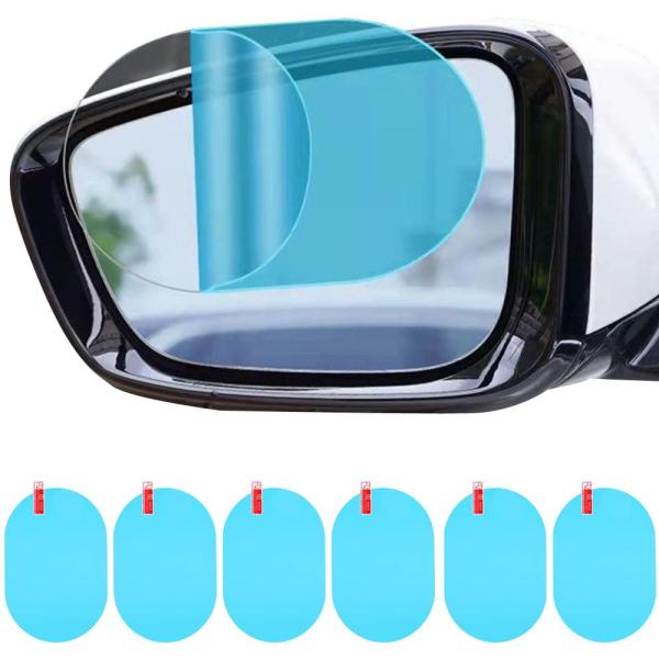 商品名:  Car Rearview Mirror Film, 5.9"x3.9"HD Nano Waterproof Rainproof Transparent Protective Sticker, Universal Car Wind...