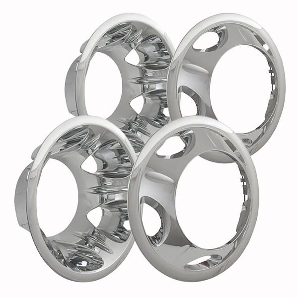 商品名:  Fuel Rider Set of 4 Chrome ABS Wheel Simulators Compatible with 11-11 Chevrolet Silverado 3500 8 Lug, 5 Hand Holes...