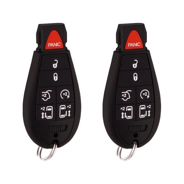 商品名: EKALA ダッジキーフォブ交換用6ボタン Dodge Grand Caravan Chrysler Town and Country対応 2パック (KFE-DDG-6) EKALA for Dodge Key Fob Repl...