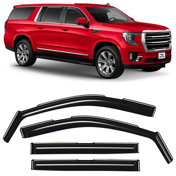 商品名:  Voron Glass in-Channel Extra Durable Rain Guards for GMC Yukon XL 2021-2025, Window Deflectors, Vent Window Visors...