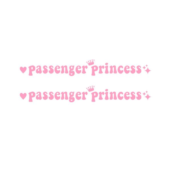 商品名: Ohleats 2個 パッセンジャー プリンセス ステッカー 面白い 車 バックミラー ウィンドウ バンパー デカール デコレーション かわいい オートミラー ビニール レター デカール ステッカー 女性用 ガールズ カーアクセサ...