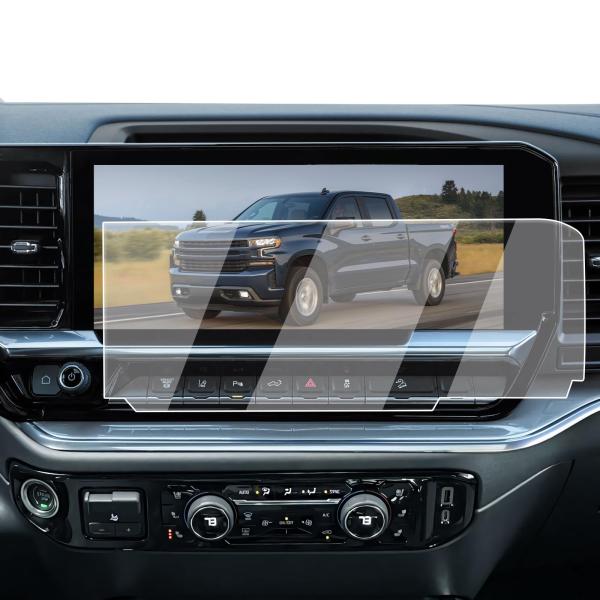 商品名: ECOZEN Screen Protector for 2022-2024 Chevy Silverado 1500 &amp; GMC Sierra 1500 13.4-Inch 9H Tempered Glass HD Tou...